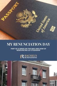 My Renunciation Day - Rachel's Ruminations